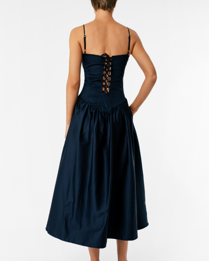 Emma Navy Dress– EncantadoreInt